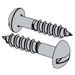 ASME B 18.6.1 (IV-T10) - 1981 (R2016)Slotted Round Head Wood Screws