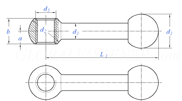 DIN 6337 (M) - 2015Ball Handles - Form M