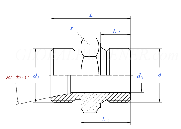 JB /T 6144.2 - 2007Cone Coupling with G-type Pipe Threads