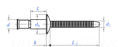 YJT 8033Blind rivet with cup head