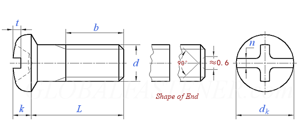 JIS B 1119 (2PC) - 1986Spectacle Frames - Cross-recessed Slotted Pan ...