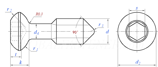 ISO 5835 (F3) - 1991Screw with Deep Thread (HB) [Figure 3]