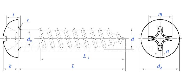 ASME B 18.6.1 (IV-T11) - 1981 (R2016)Type I Cross Recessed Round Head ...
