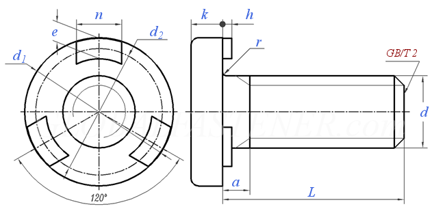 QC /T 598 (B) - 1999Weld Bolts, Type B