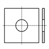 DIN 434 - 1990Square taper washers for use with channel sections