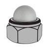 DIN 986 - 1987Prevailing torque type hexagon domed cap nuts with non ...