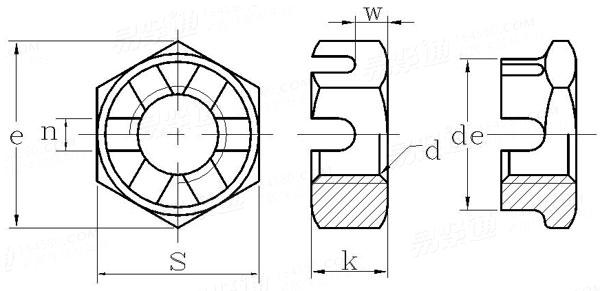 DIN 979 - 1987Hexagon thin slotted nuts and castle nuts with metric ...