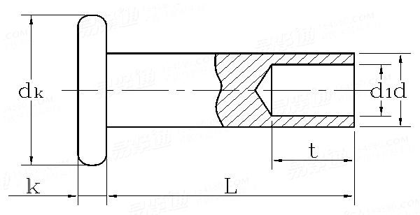 JIS B 1215 - 1976Flat Head Semi - Tubular Rivets