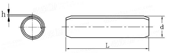 DIN EN ISO 8751 - 2007Spring-Type Straight Pins - Coiled, Light Duty