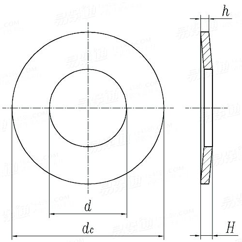 JIS B 2706 (L) - 2001Coned Disc Springs for Light Load Use