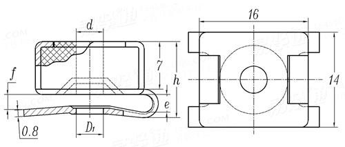Q 379Plastic Expansion Nut with Open End, Type E