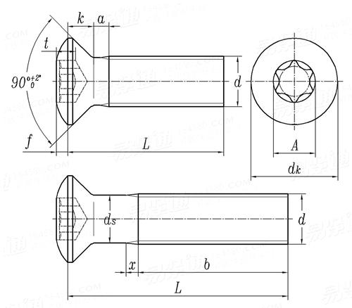 ISO 14584 - 2001Hexalobular socket raised countersunk head screws