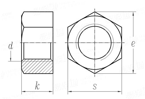 BS 1769 - 1951Unified hexagon ordinary nuts - heavy series - full bearing