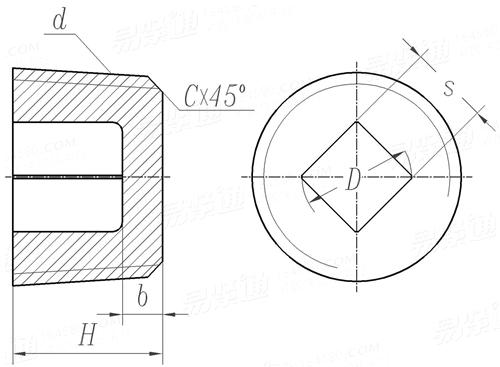 TB /T 846 - 1991Square Countersunk Headless Pipe Plugs