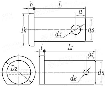 JIS B 2801 - 1996Shackle Pin, Forms BA and SA, and of Round Plug